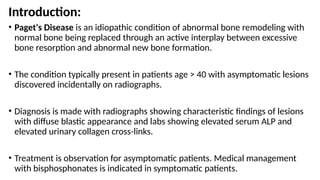 PAGET disease etiology,diagnosis treatment | PPTX