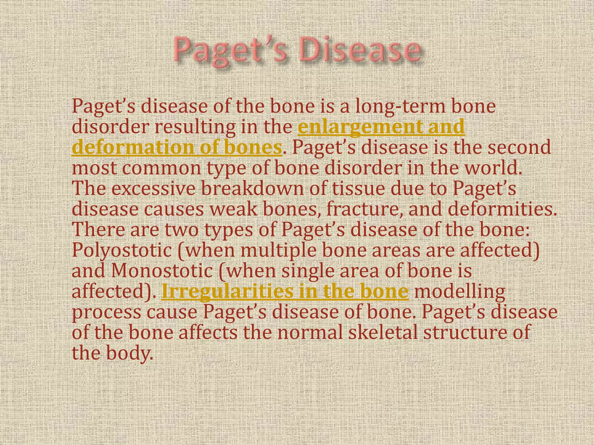 Paget’s disease | PPTX