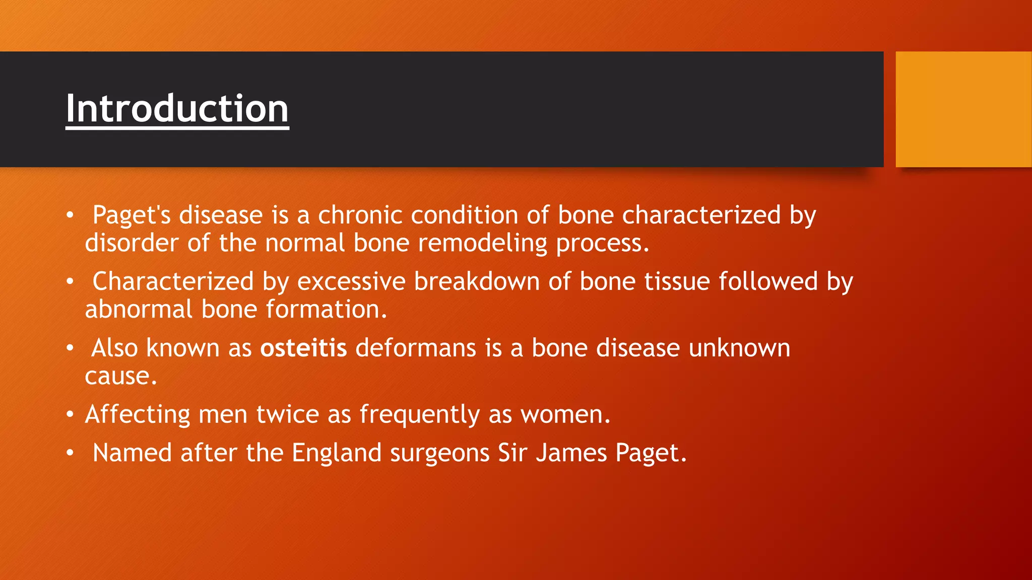 paget's disease | PPTX