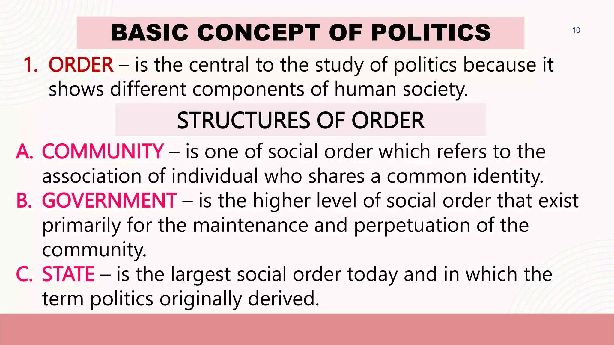 MEANING OF POLITICS, GOVERNMENT AND GOVERNANCE.pptx