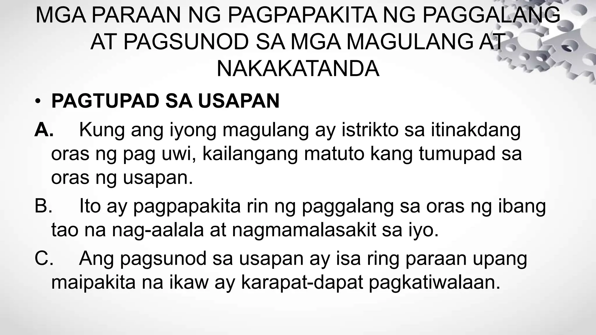 PAG GALANG AY PAGSUNOD SA AWTORIDAD AT MAGULANG.ppt