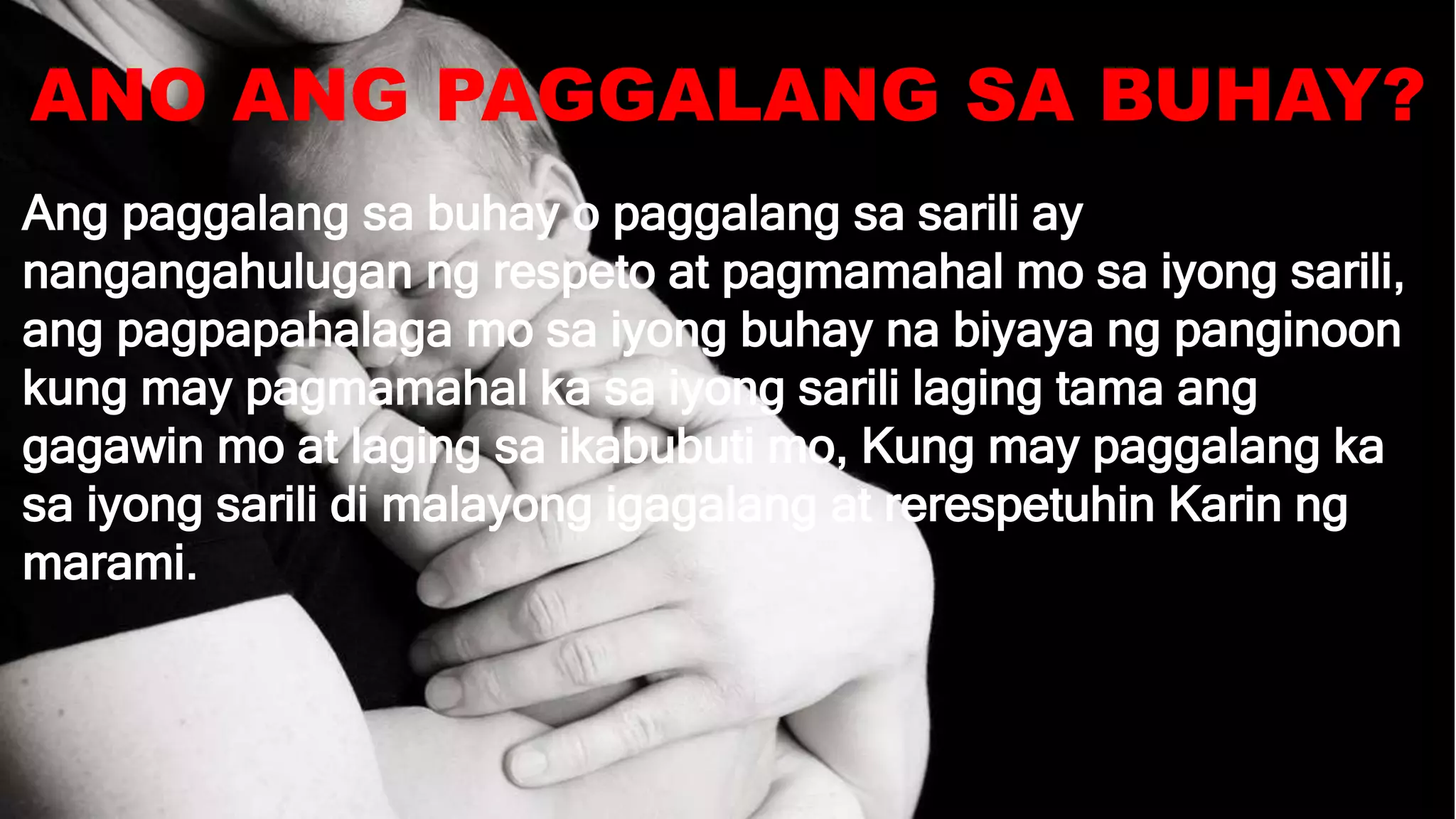 Paggalang sa Buhay | PPTX