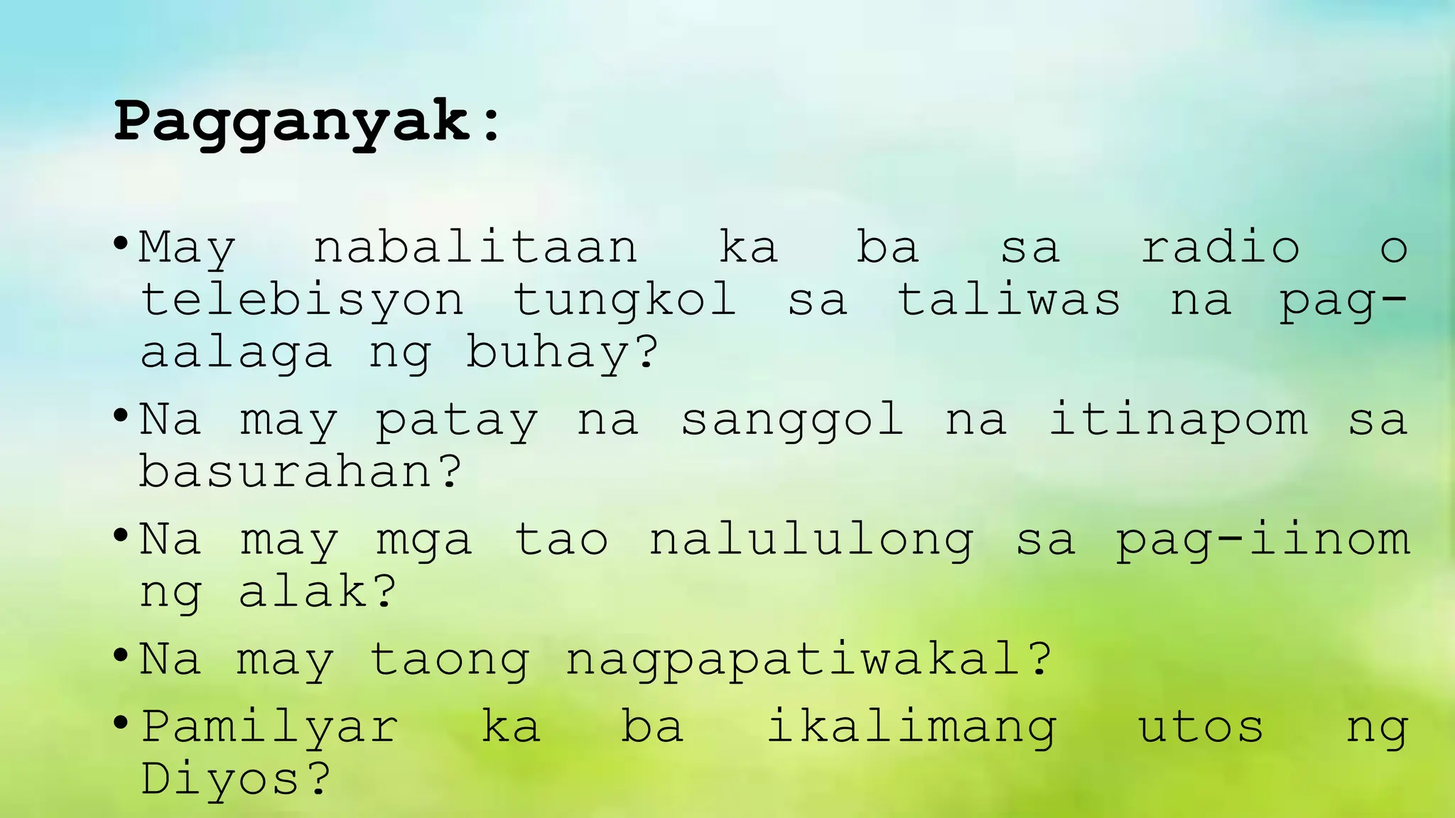 Paggalang sa Buhay ESP 10.pptx QUARTER 3 | PPTX