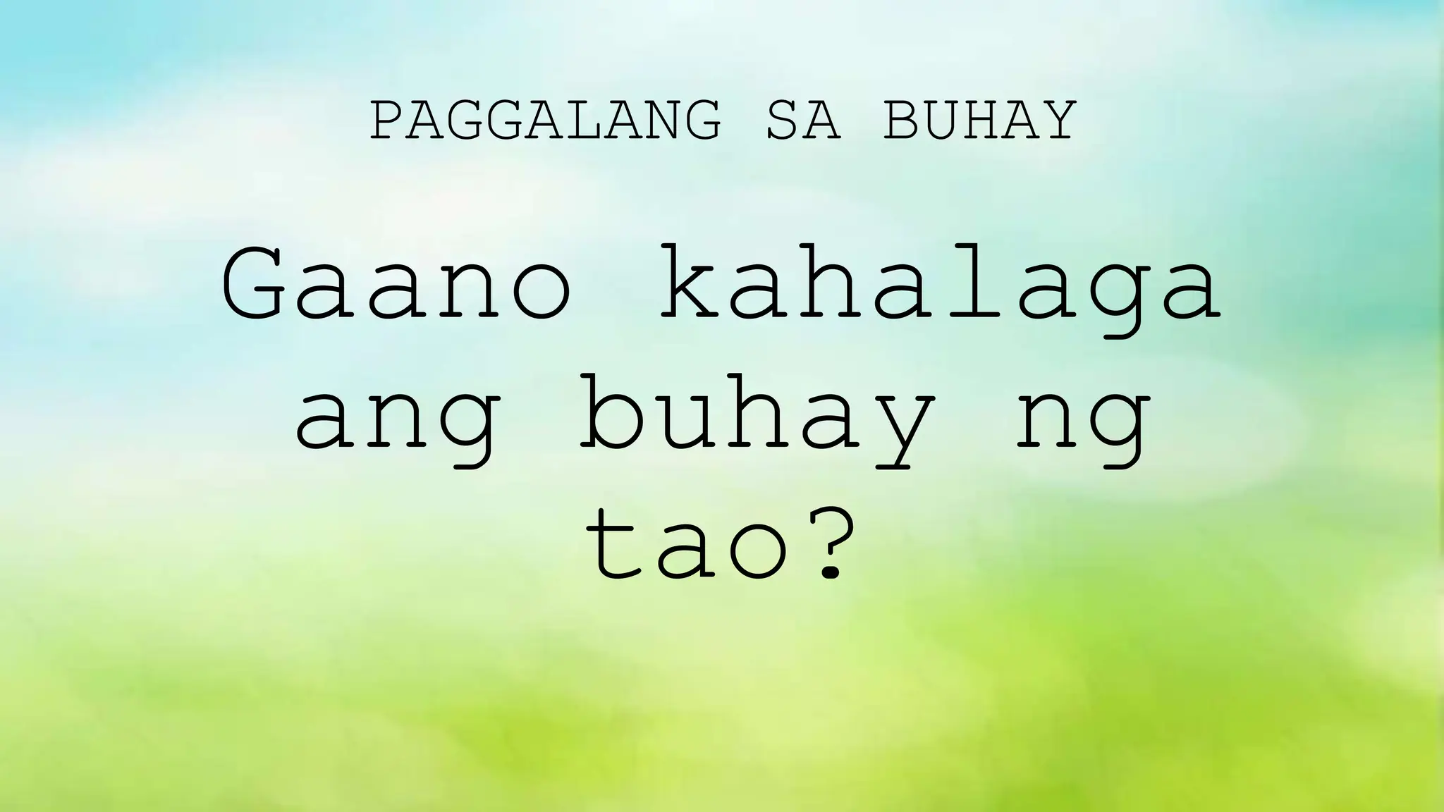 Paggalang sa Buhay ESP 10.pptx QUARTER 3 | PPTX