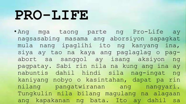 Paggalang sa Buhay ESP 10.pptx QUARTER 3 | PPTX