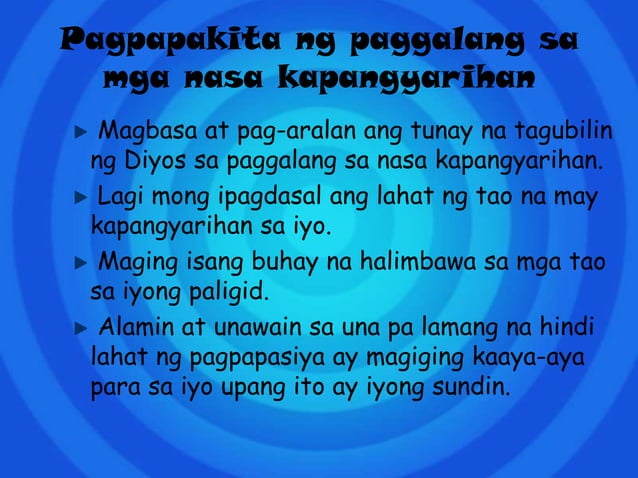 Paggalang sa may kapangyarihan | PPTX