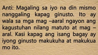 Paggalang sa Opinyon ng Iba edukasyon sa pagpapakatao | PPTX