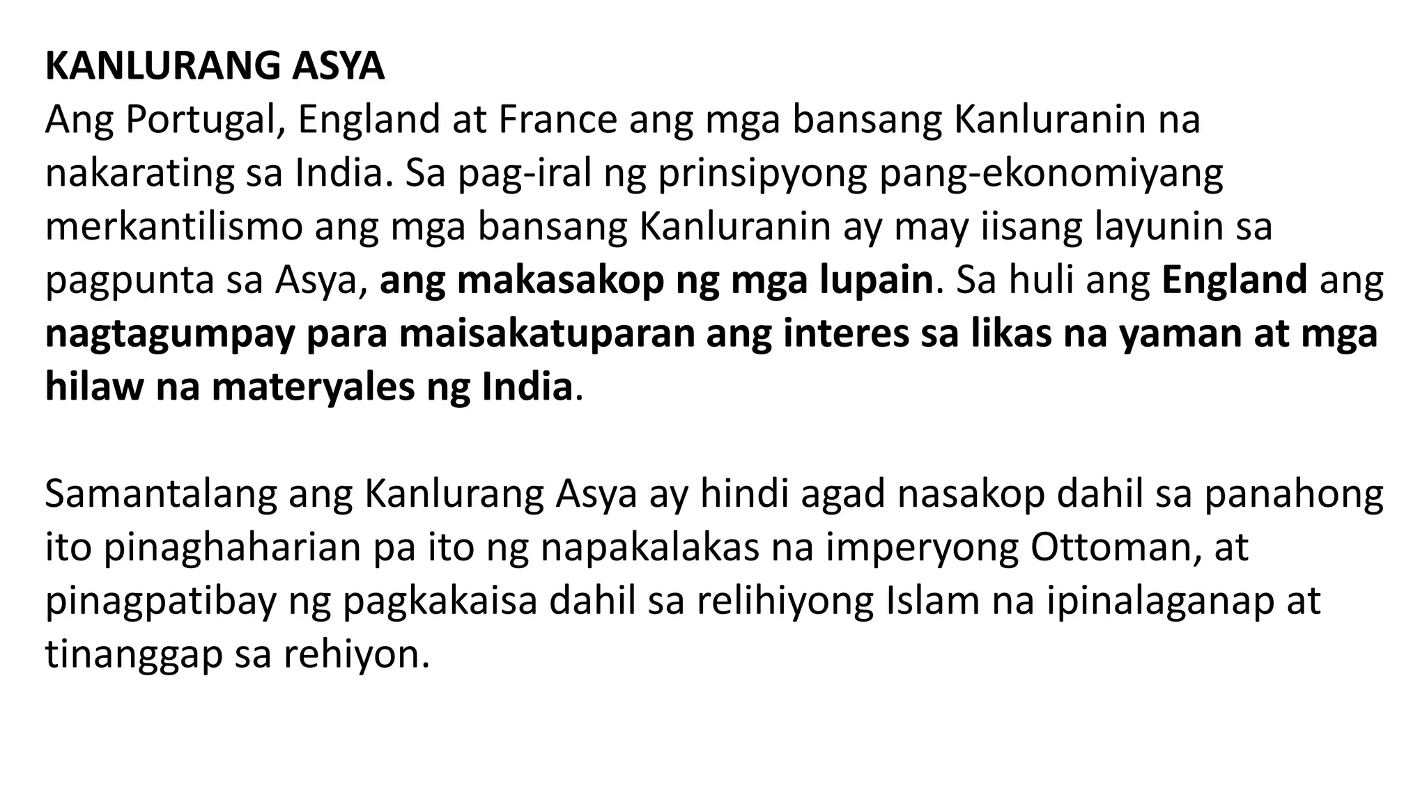 Paggalugad at Pagtuklas ng mga Bansang Kanluranin Unang Yugto ng ...