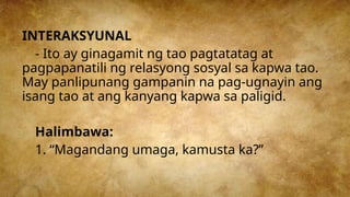PAGGAMIT-NG-WIKA-SA-LIPUNAN.G11 KUMUNIKASYON | PPTX