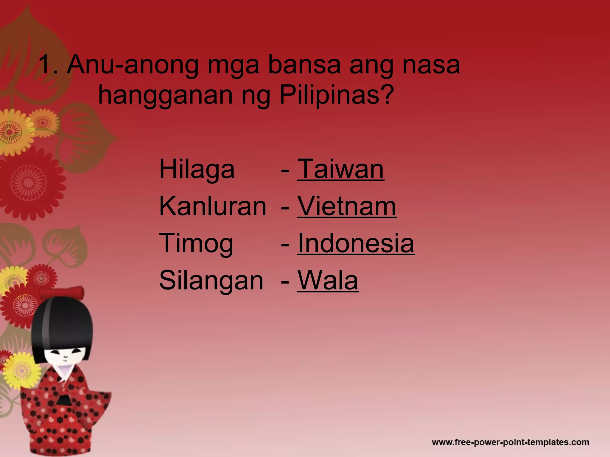 Paggamit Ng Globo At Mapa Ppt