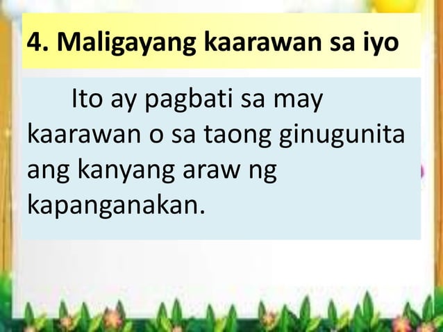 Paggamit ng Magagalang na Pagbati | PPTX