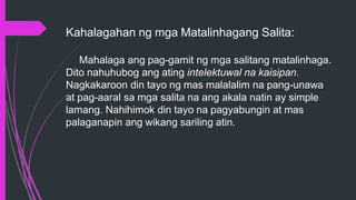 Paggamit ng mga Matatalinhagang Salita.pptx