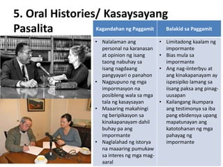 Paggamit ng mga primaryang sanggunian | PPTX
