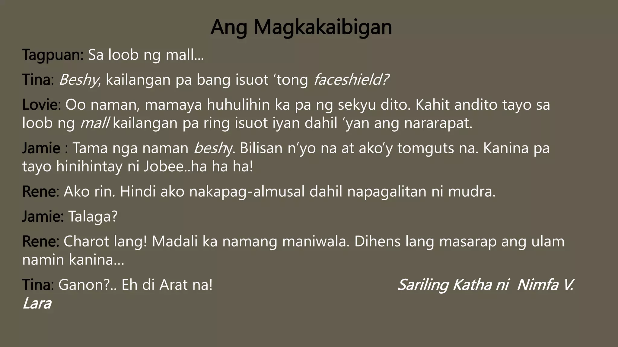 Paggamit ng mga Salitang Impormal sa Iba’t Ibang.pptx