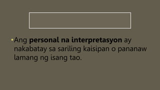 Paggamit ng mga Salitang Impormal sa Iba’t Ibang.pptx