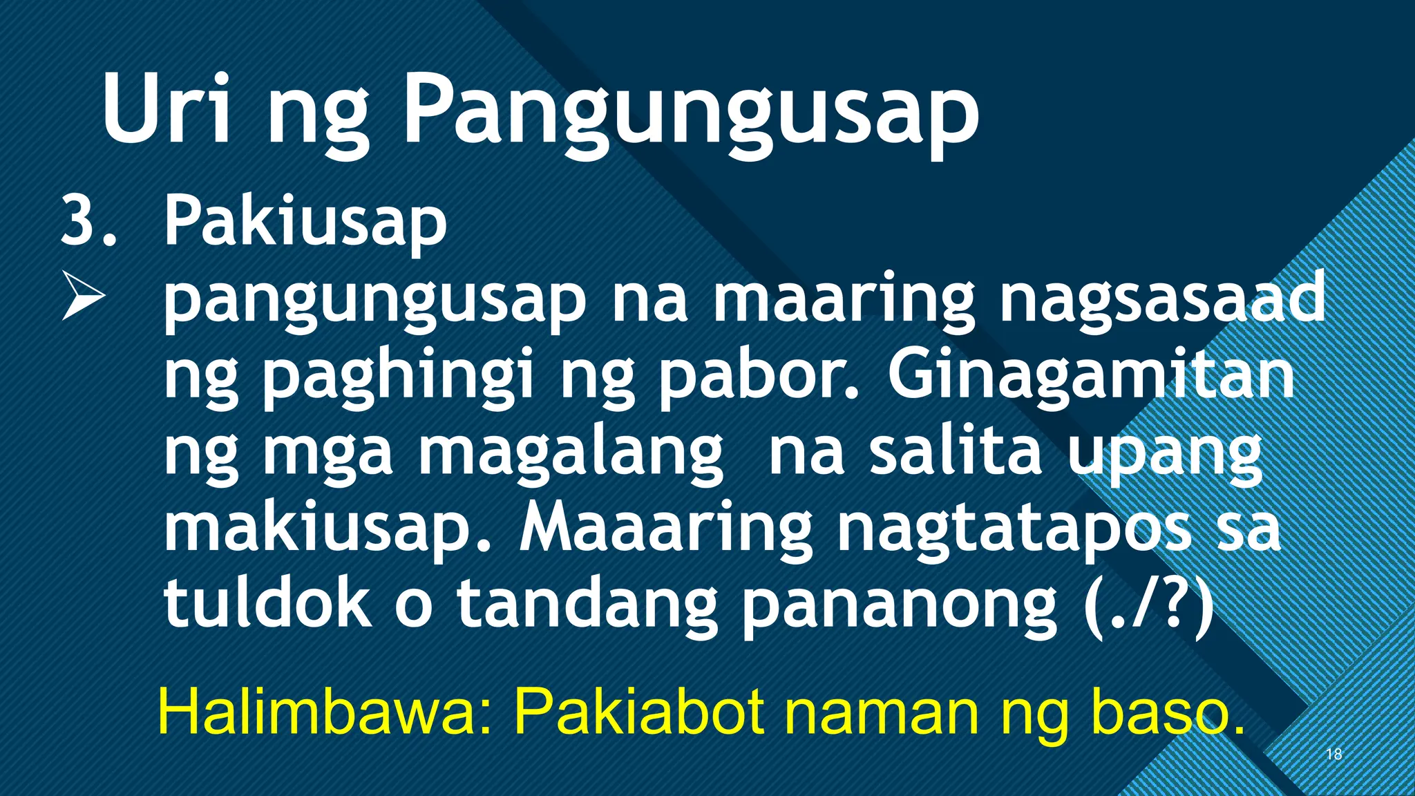 Paggamit ng mga Uri ng Pangungusap sa Iba’t.pptx