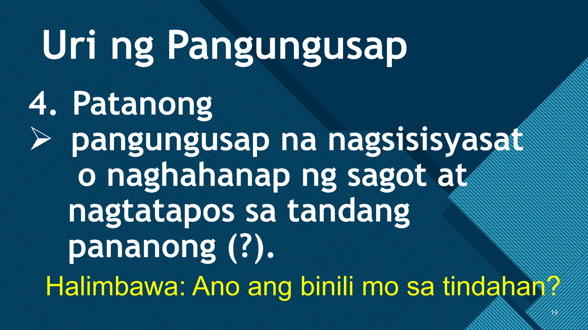 Paggamit ng mga Uri ng Pangungusap sa Iba’t.pptx