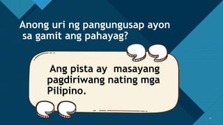 Paggamit ng mga Uri ng Pangungusap sa Iba’t.pptx