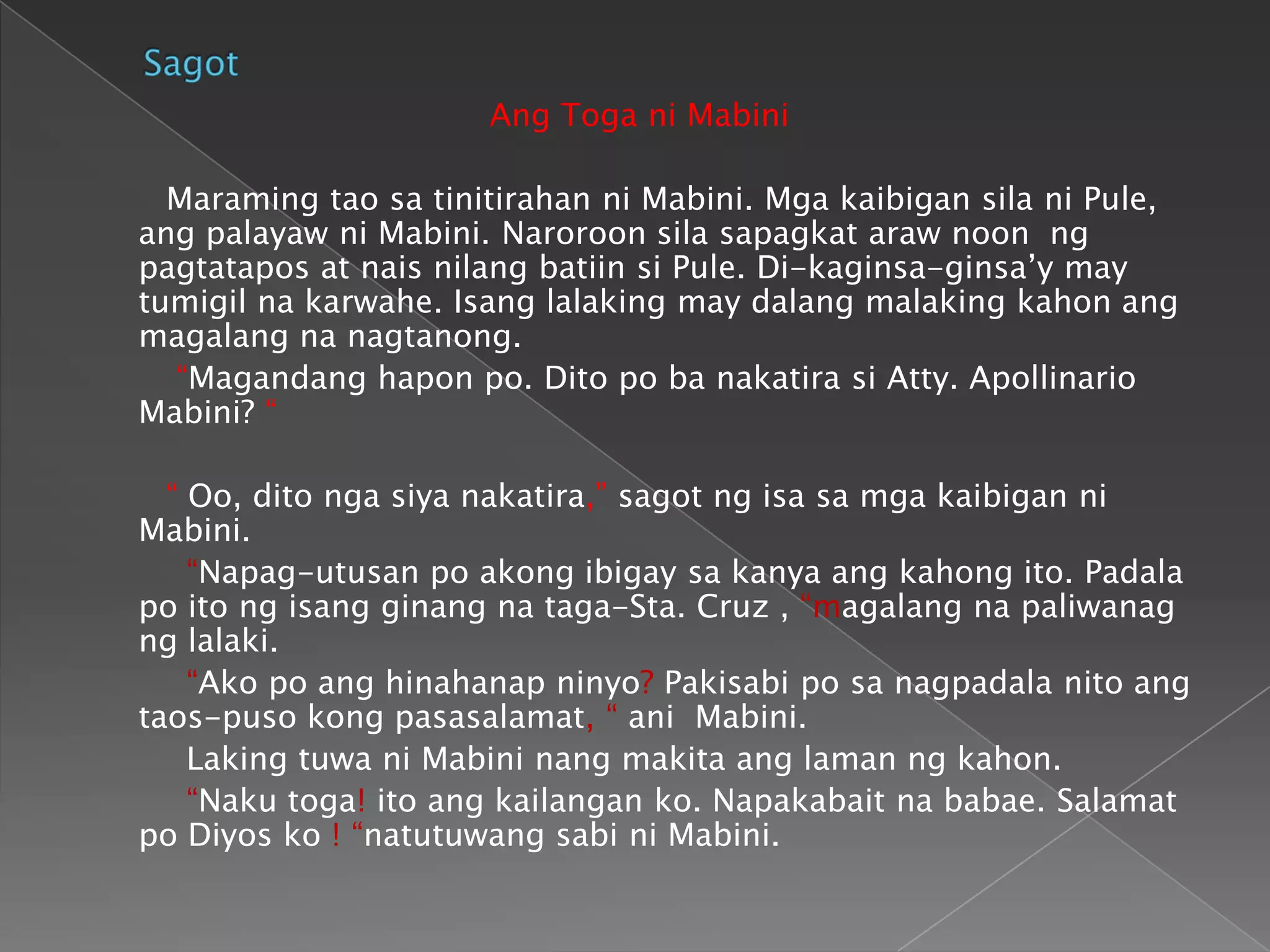 Paggamit ng panipi | PPTX