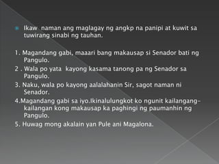 Paggamit ng panipi | PPTX