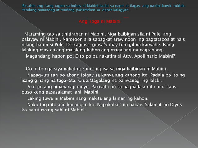 Paggamit ng panipi | PPTX