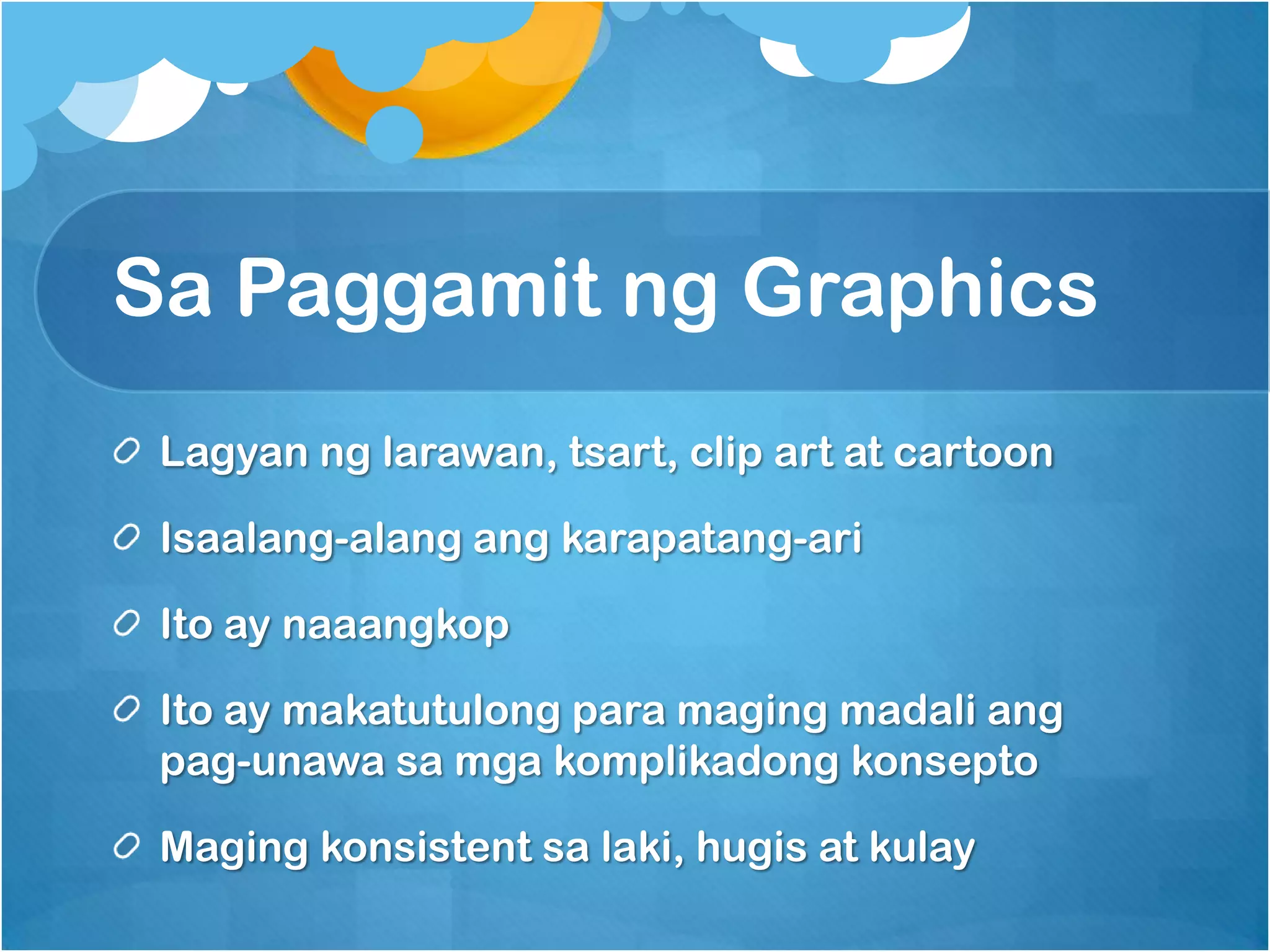 Paggamit ng powerpoint presentation | PPTX