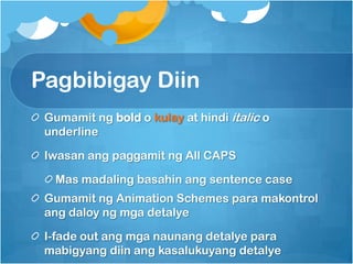 Paggamit ng powerpoint presentation | PPTX