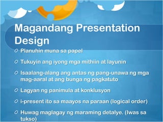 Paggamit ng powerpoint presentation | PPTX