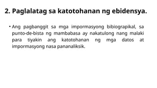 PAGGAWA NG DOKUMENTASYON MODYUL 1 PAGBASA AT PAGSUSURI.pptx