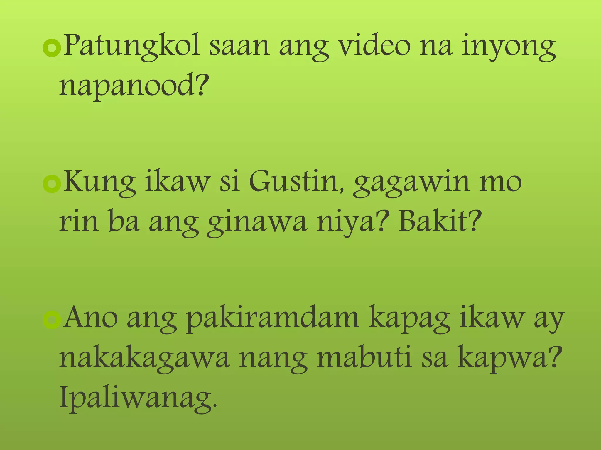 Paggawa ng mabuti sa kapwa | PPTX