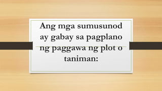 Paggawa ng plot | PPTX
