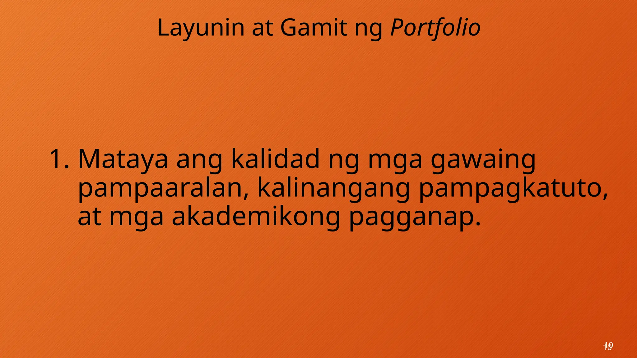 Paggawa ng Portfolio.fILIPINO SA PILING LARANG AKADpptx | PPTX