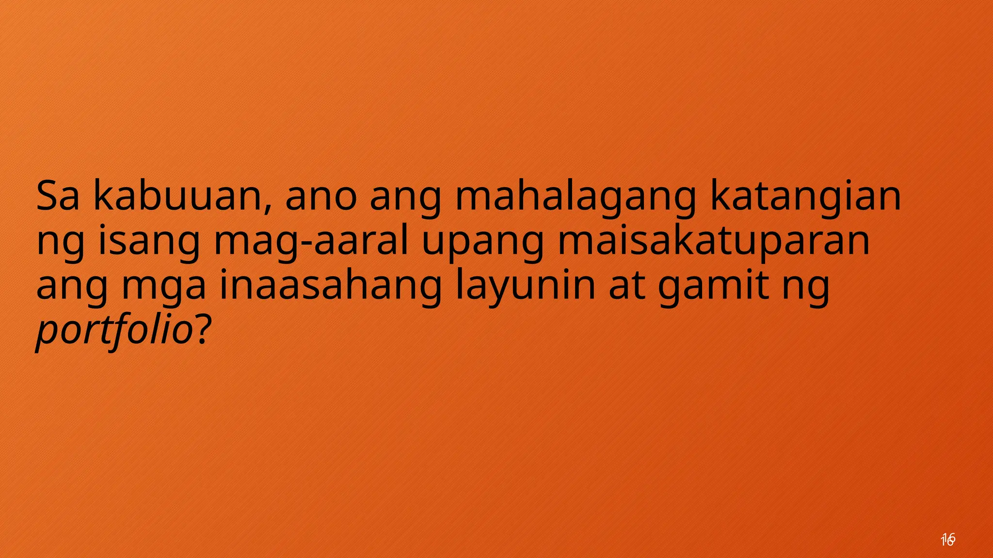 Paggawa ng Portfolio.fILIPINO SA PILING LARANG AKADpptx | PPTX