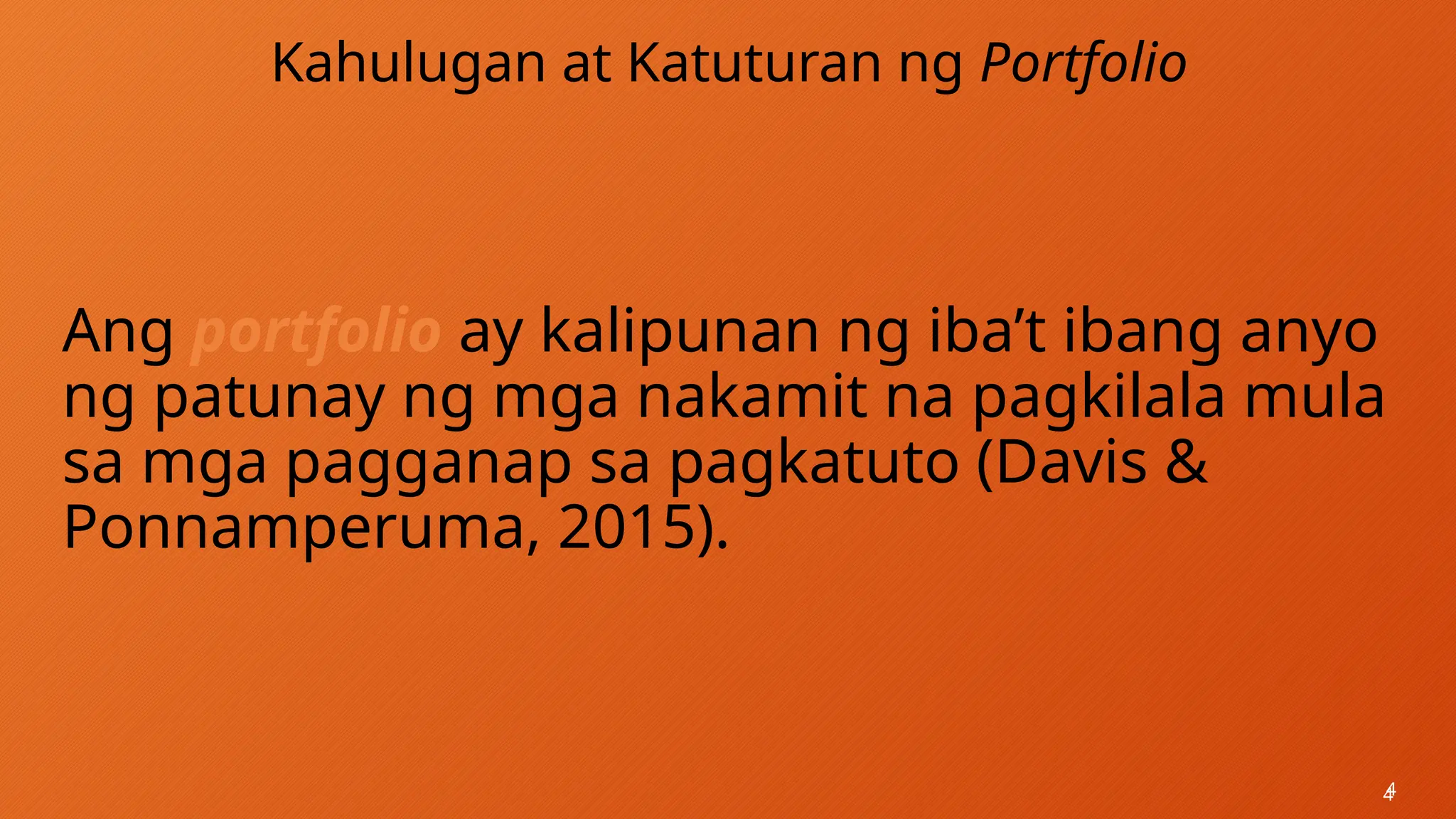 Paggawa ng Portfolio.fILIPINO SA PILING LARANG AKADpptx | PPTX