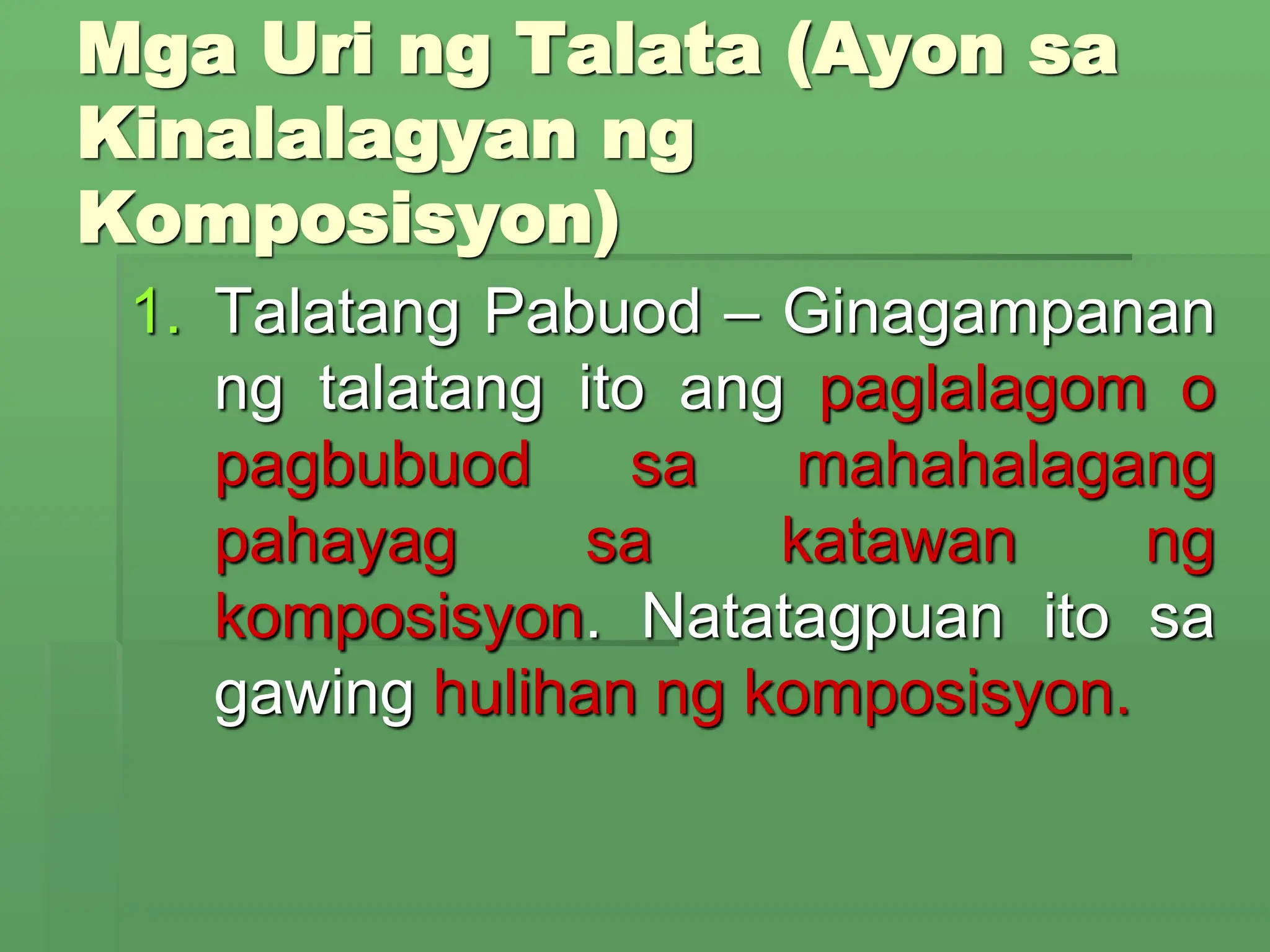 Paggawa ng talata.ppt