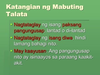 Paggawa ng talata.ppt