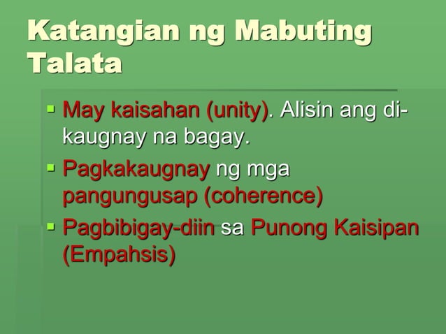 Paggawa ng talata.ppt