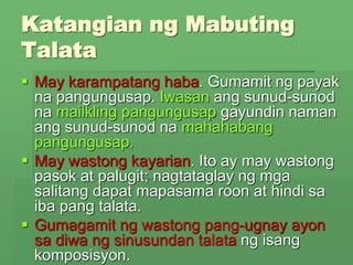 Paggawa ng talata.ppt