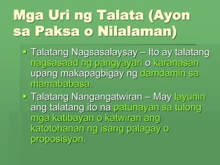 Paggawa ng talata.ppt