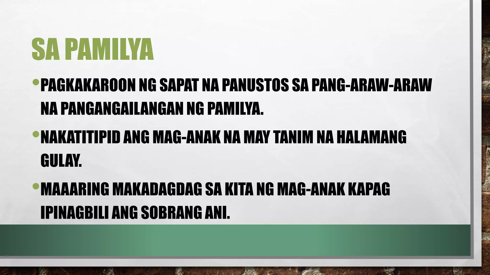 Paghahalaman: Mga Kapakinabangan sa Pagtatanim ng Halamang Gulay | PPTX