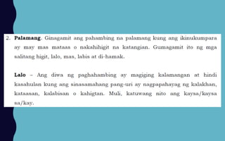 pagtutulad at paghahambing powerpoint Filipino 8 | PPTX