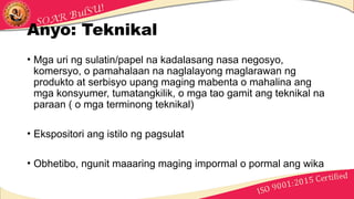 Paghahambing-Apat-na-Anyo-ng-Pagsulat.pptx