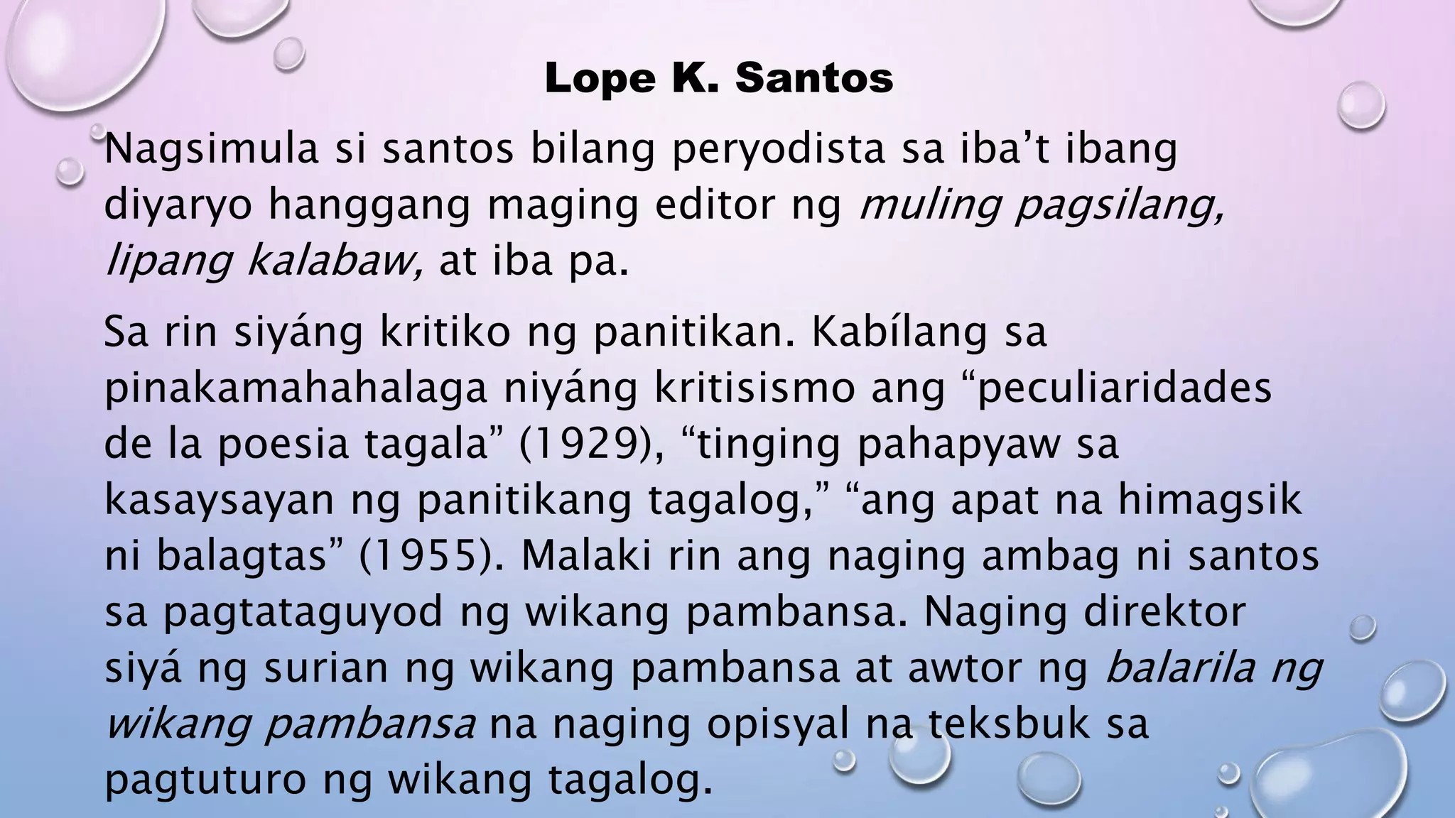 Paghahambing sa-mga-kilalang-kritiko-sa-pilipinas | PPTX