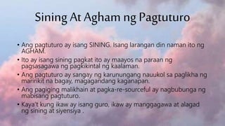 Paghahanda at ebalwasyon ng kagamitang panturo (Sining at Agham sa ...