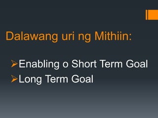 Paghahanda sa minimithing uri ng pamumuhay 16 | PPTX