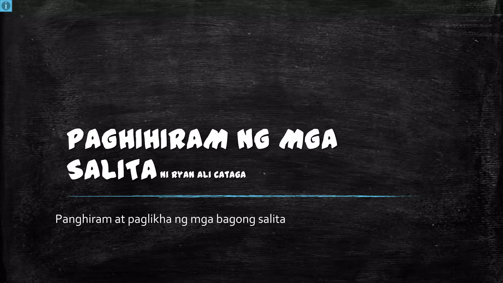 Paghihiram ng mga Salita | PPTX