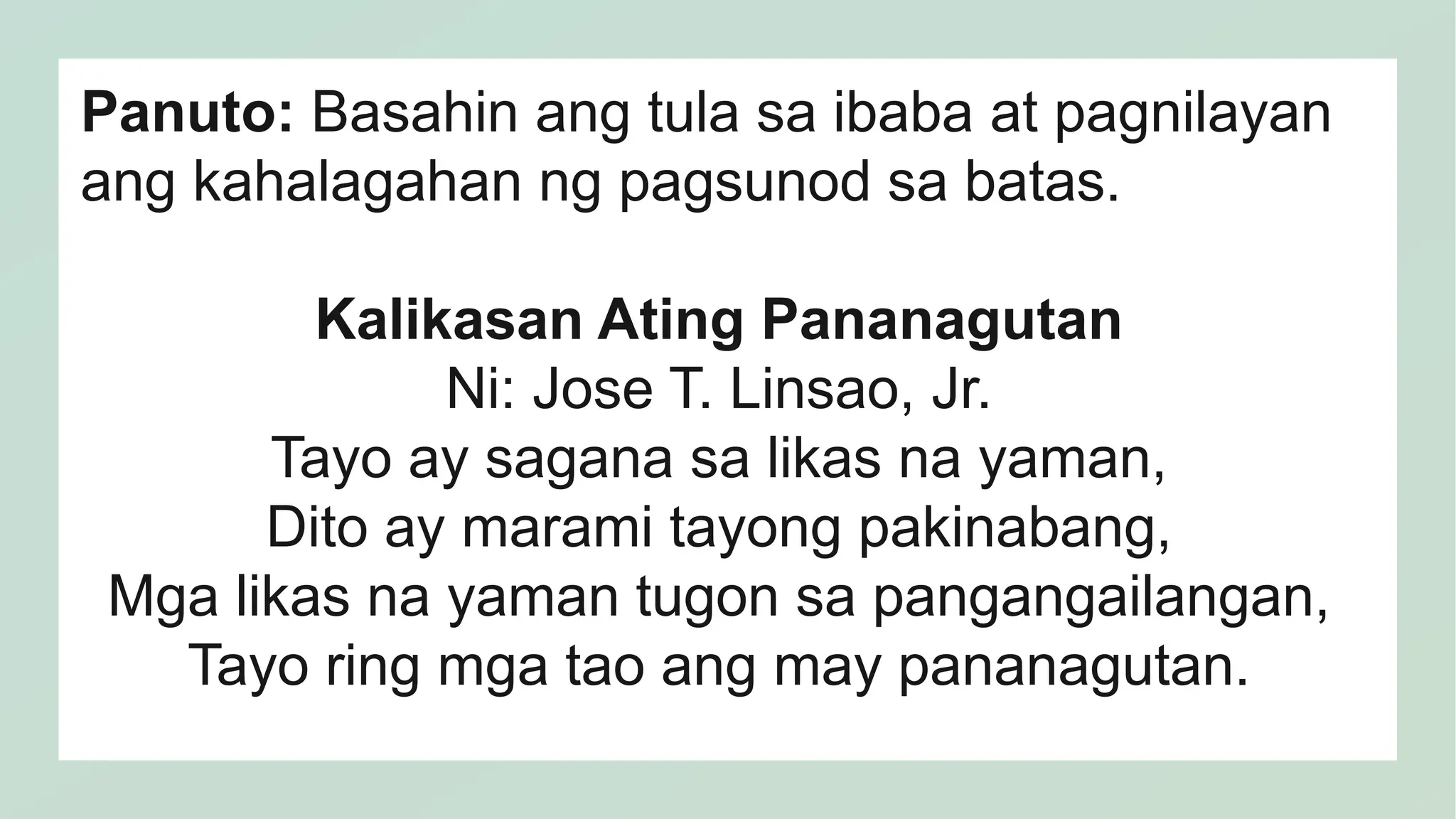 Pagiging Matapat sa Pagsunod sa Batas.pptx