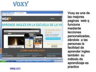 Paginas web para aprender ingles | PPTX