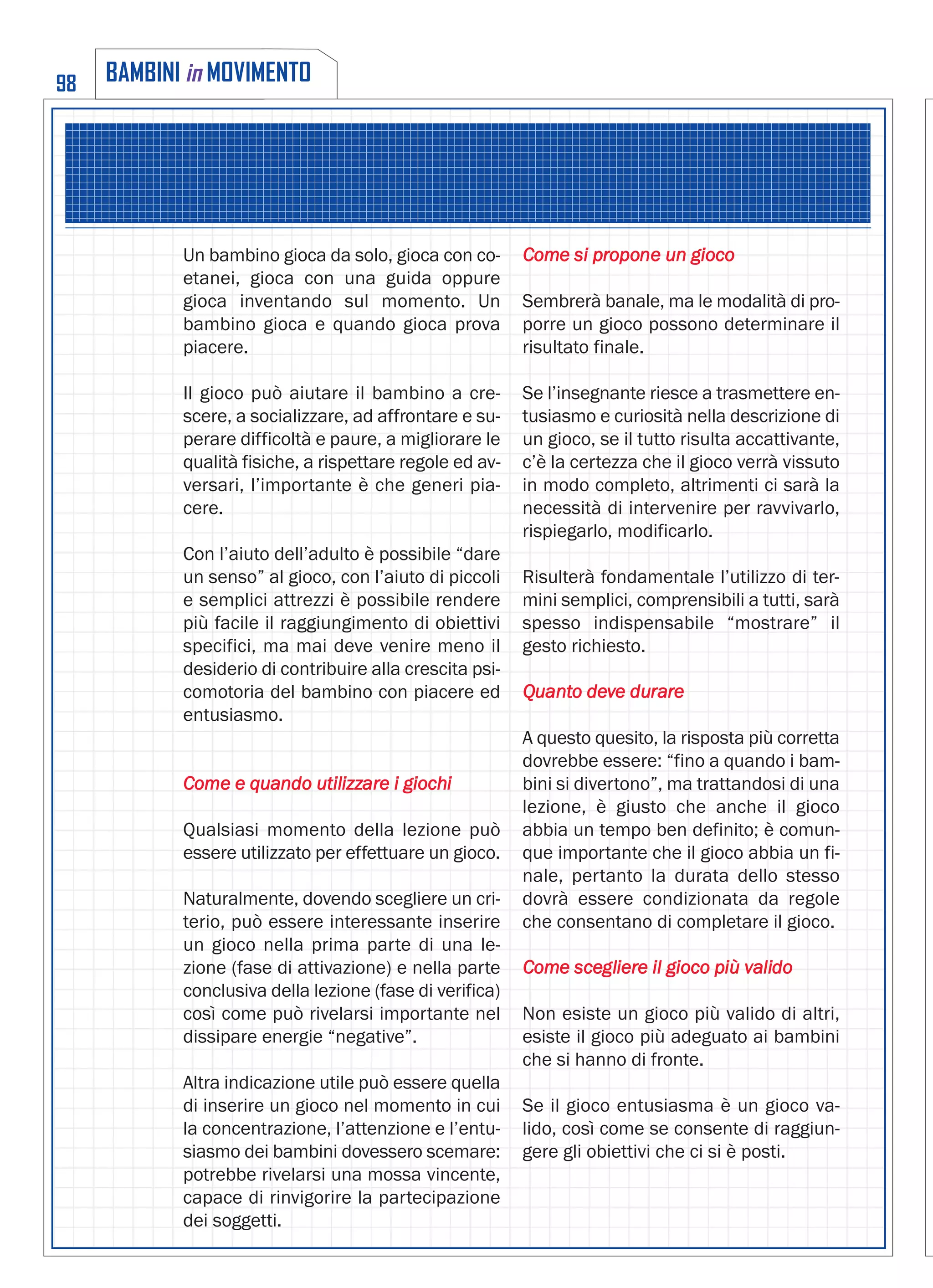 Pagine da Bambini in movimento | PDF