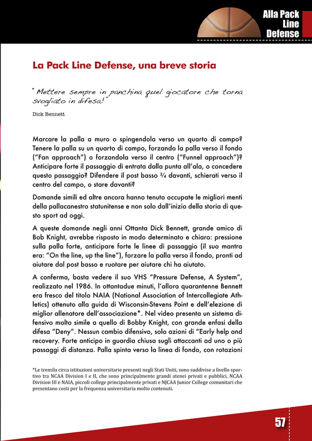 Pagine da dalla point zone alla pack line defense | PDF